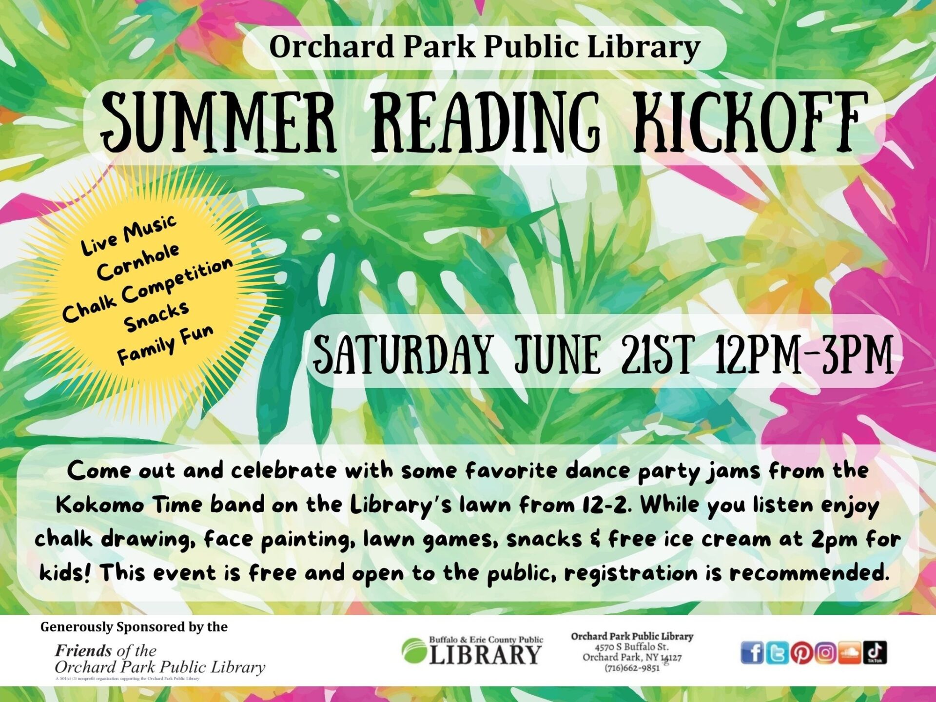 Summer Reading Kickoff – Visit our Table | Friends of the Orchard Park ...